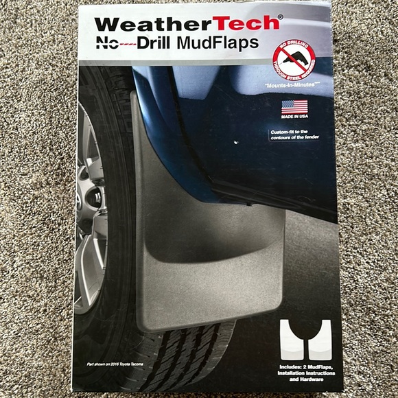 weathertech | Other | Weathertech No Drill Front Mudflaps For Jeep ...